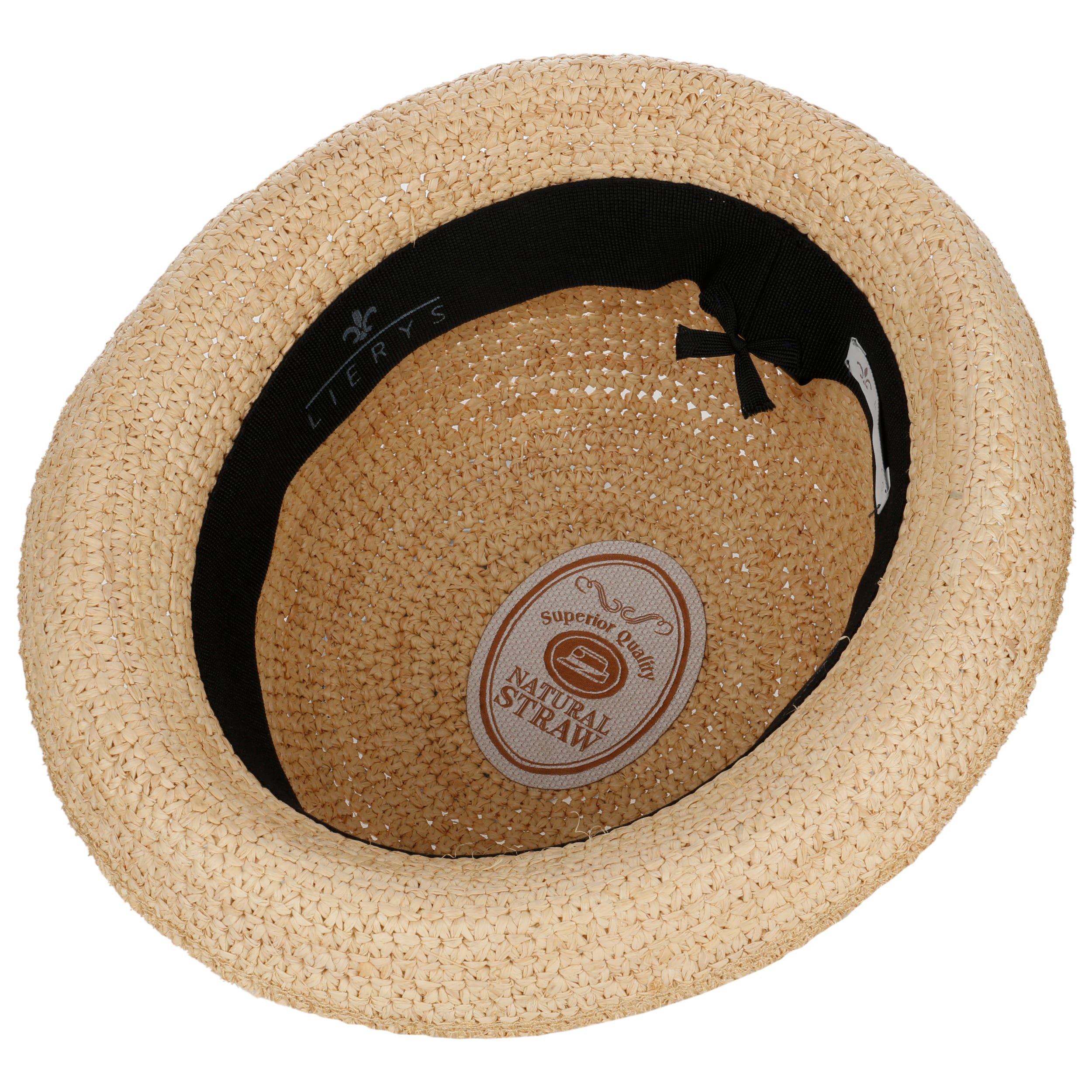 Cappello Bombetta Rafia con Fascia Denim by Lierys --> Cappelli ...