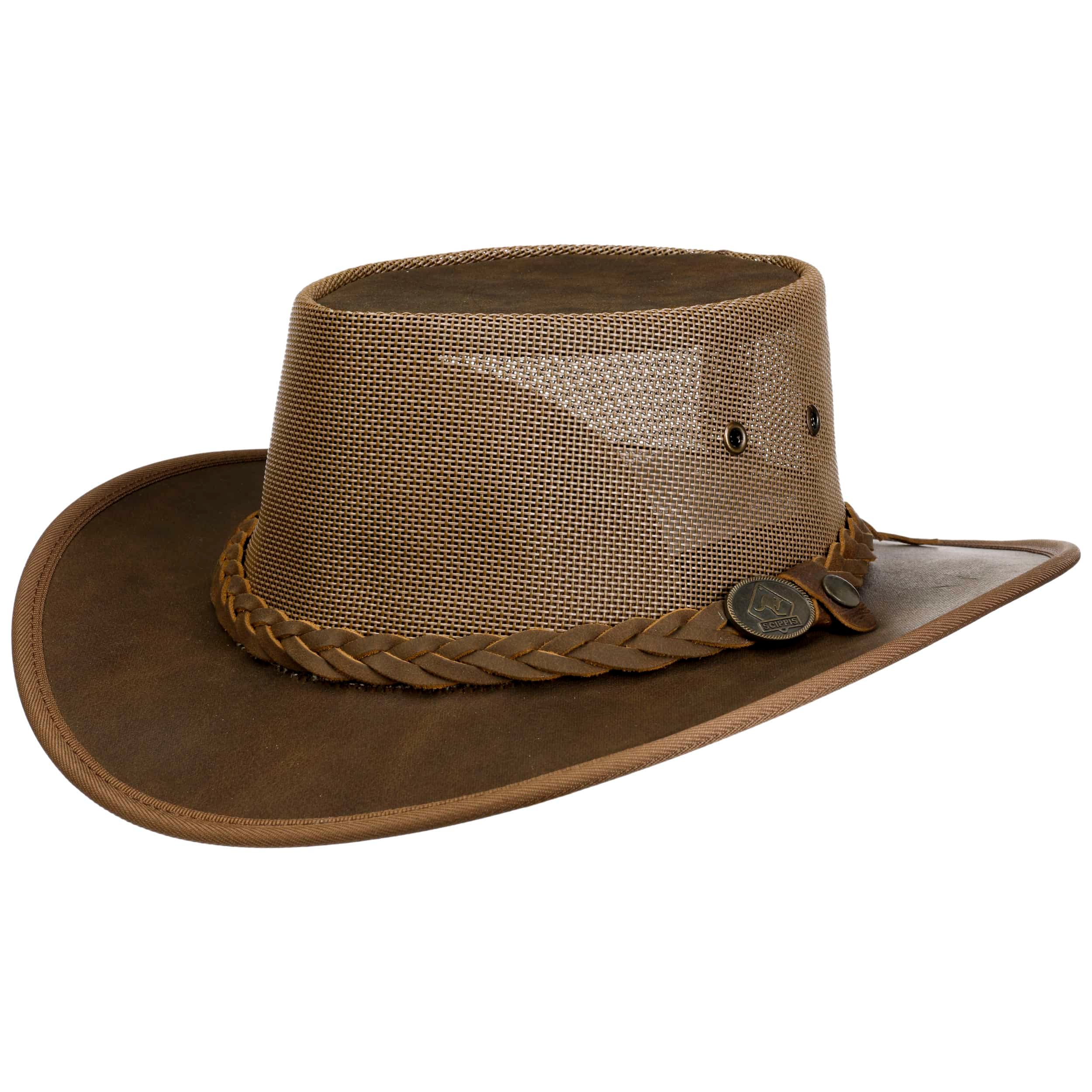 Cappello in Pelle Brandon Mesh Crown by Scippis - € 69,99